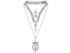 Second Life Marketplace - MINIMAL - Dolores Double Necklace Silver