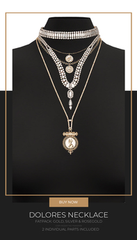Second Life Marketplace - MINIMAL - Dolores Double Necklace Silver