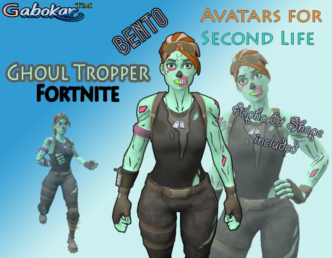 Second Life Marketplace - COMPLETE AVATAR - (BENTO) - GHOUL TROPPER ...