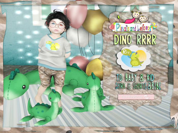 Second Life Marketplace - PaLs: Dino Rrr Outfit