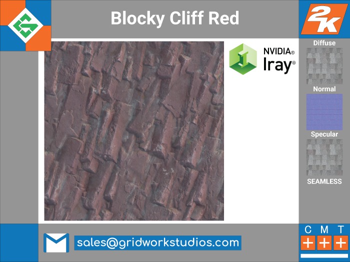 Second Life Marketplace - Blocky Cliff Red(Default)