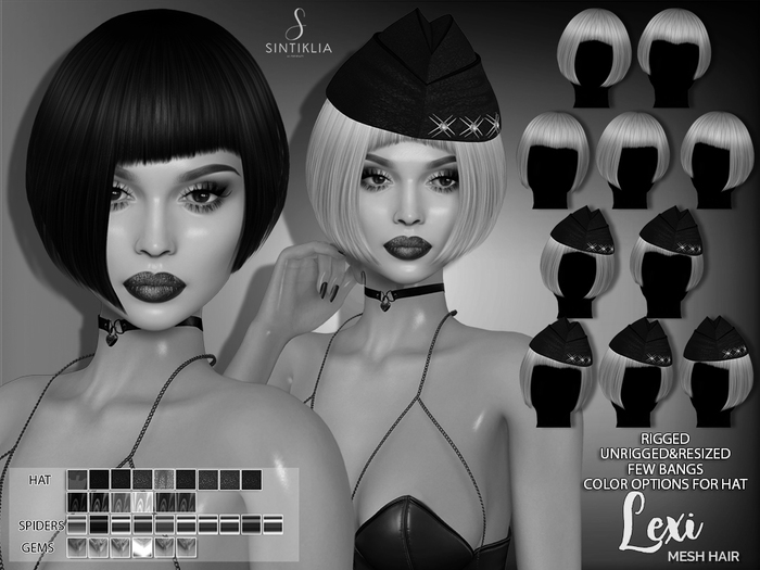 Second Life Marketplace Sintiklia Hair Lexi Demo