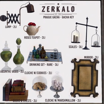 Second Life Marketplace - [ zerkalo ] Prague Gacha - Roses Teapot