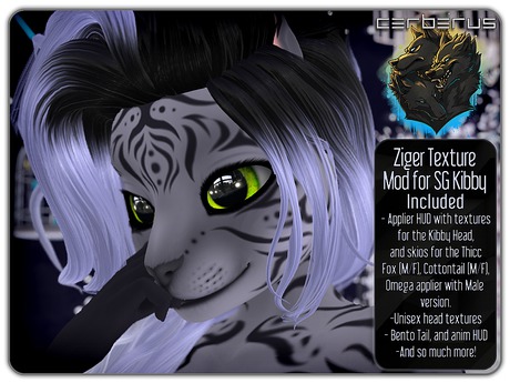 Second Life Marketplace - .:C:. Ziger mod - Felis/Kibby/Leo - Tanzanite
