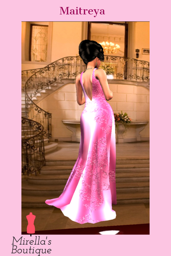 Second Life Marketplace - Nathalia pink gown for Maitreya