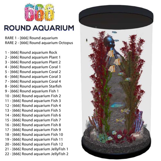 Second Life Marketplace - 9 - [666] Round aquarium Fish 1