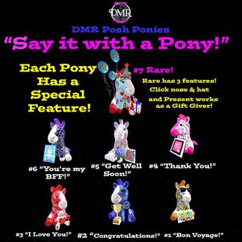 Second Life Marketplace - 1-DMR-Posh Ponies-Bon Voyage COMMON