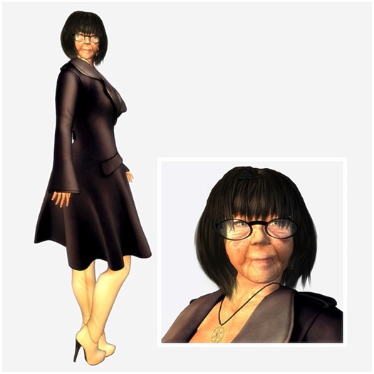 Second Life Marketplace - VC - City Chic Old Woman Fullavatar + AO