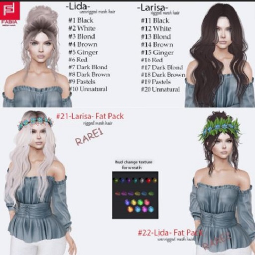 Second Life Marketplace - #9-FABIA- Gacha Pastel hair