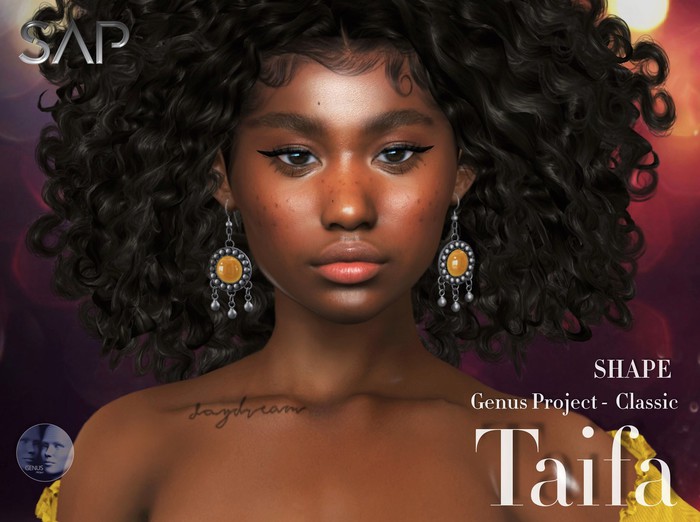 Second Life Marketplace - Sap ~ Taifa Shape - Genus Classic Face Bento DEMO