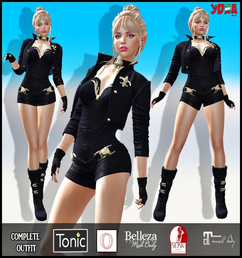 Second Life Marketplace Ydea Mistery Outfit Black
