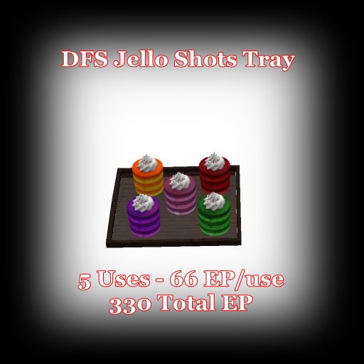 Second Life Marketplace - DFS TEXTURE - DFS Jello Shots Tray
