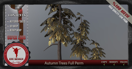 Second Life Marketplace - Autumn Trees Full Permission Efe Design