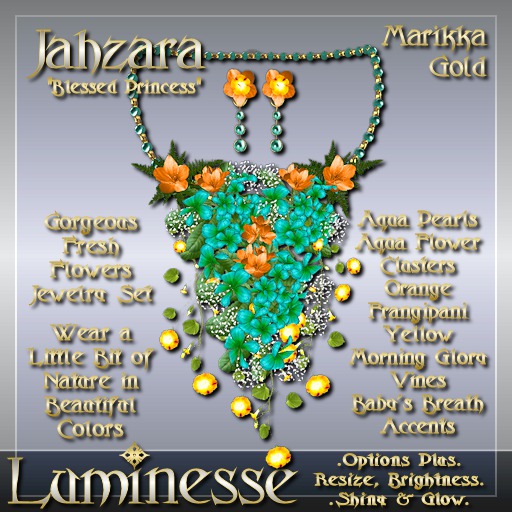 Second Life Marketplace - JAHZARA "Blessed Princess" Marikka Necklace ...