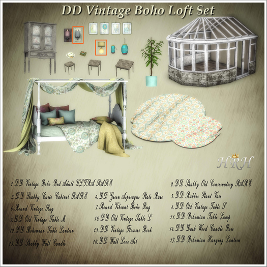 Second Life Marketplace - 12.DD Bohemian Table Lantern