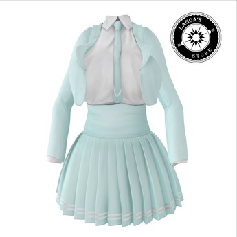 Second Life Marketplace - Preppy Uniform - Mint Freya (WEAR)