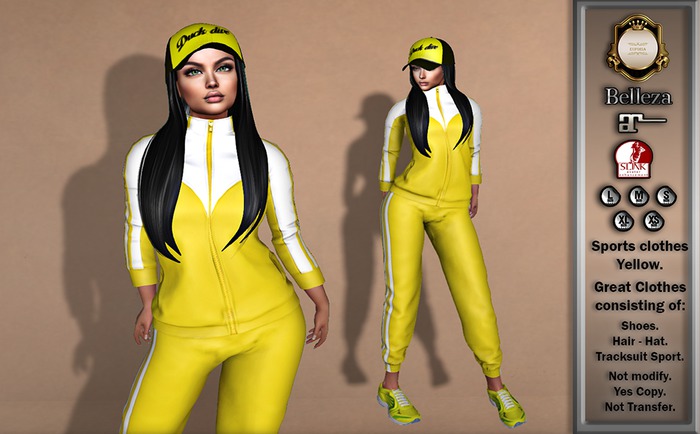 Second Life Marketplace - Sports clothes Yellow