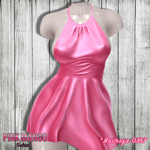 Second Life Marketplace - *Pink Mango* Francine Halter Dress PINK