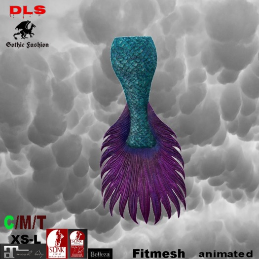 Second Life Marketplace - Mermaid tail animated blue lila