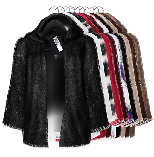 Second Life Marketplace - .: ryvolter :. Maud Fur Coat - Fat Pack