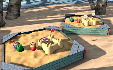Second Life Marketplace - Happy Tots Sandbox Set - children, kids