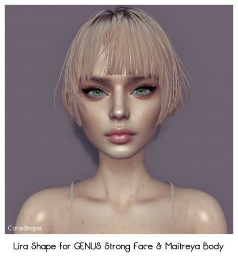 Second Life Marketplace - 08/08/2019 Lira Shape for GENUS STRONG W001 ...
