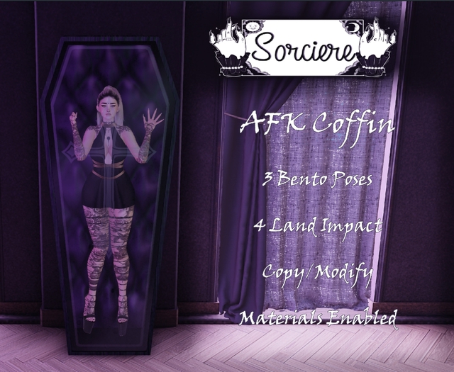 Second Life Marketplace - * Sorciere * AFK Coffin