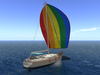 Second Life Marketplace - Bandit 50/3 LGBT Flag Spinnaker
