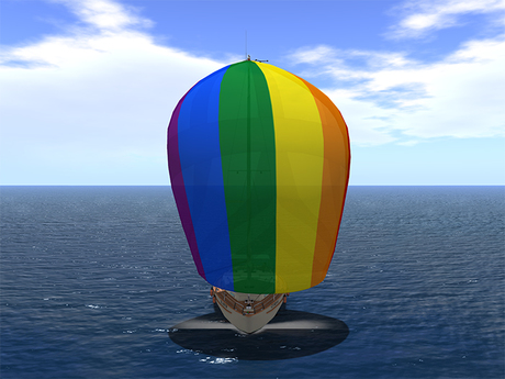 Second Life Marketplace - Bandit 50/3 LGBT Flag Spinnaker