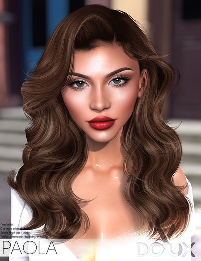 Second Life Marketplace - DOUX - Paola hairstyle [BLOGGER PACK]