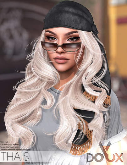 Second Life Marketplace - DOUX - Thais hairstyle [BLOGGER PACK]