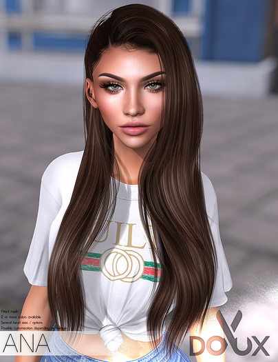 Second Life Marketplace - DOUX - Ana hairstyle [BLOGGER PACK]