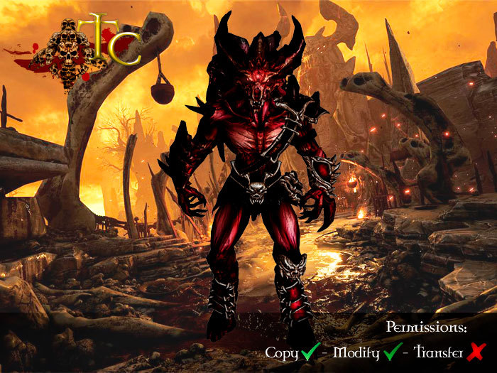 Second Life Marketplace - T.C. Shadow Demon Skull - Avatar