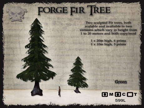 Second Life Marketplace - [The Forge] Fir Tree (Green)