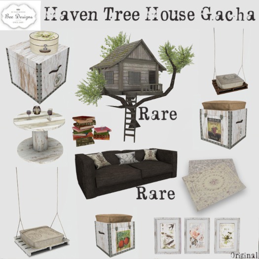Second Life Marketplace - .:Bee Designs :. HTH Gacha Sofa RARE