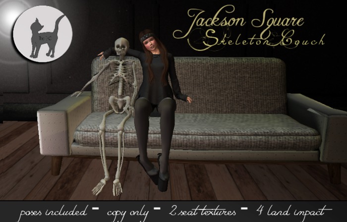 Second Life Marketplace - The EKC - JacksonSq Skele Pose Couch
