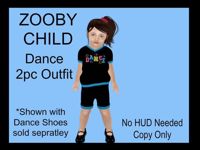 Second Life Marketplace - Steph-O-Bee's - DANCE Outfit (Zooby Child)
