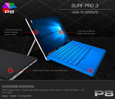 Second Life Marketplace - ] P I X E L 8 [ Surf Pro 3