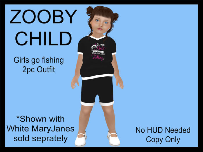 Second Life Marketplace - Steph-O-Bee's - Girls go fishing (Zooby Child)