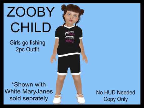 Second Life Marketplace - Steph-O-Bee's - Girls go fishing (Zooby Child)
