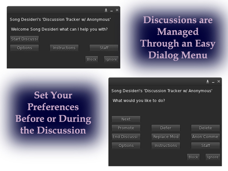 Second Life Marketplace - Chalkboard Discussion Tracker with Anonymous Box