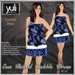 Second Life Marketplace - (Yuli) Eva Belted Bubble Dress Blue