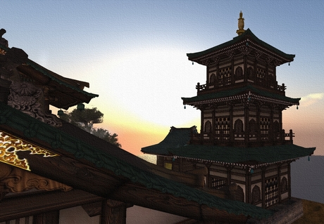 Second Life Marketplace - kongo-ji Japanese temple kit