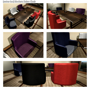 Second Life Marketplace - [satus Inc] Modern Zaisu Chair