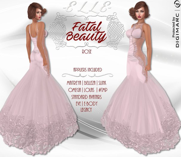 Second Life Marketplace - -E L L E- Fatal Beauty - Rose