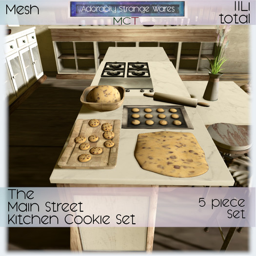 Second Life Marketplace - ~ASW~ The Main Street Kitchen Cookie Set