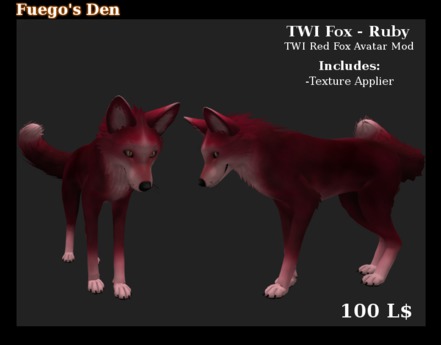 Second Life Marketplace - [FD] TWI Red Fox Mod - Ruby