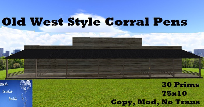 Second Life Marketplace - Old West Style Corral Pens