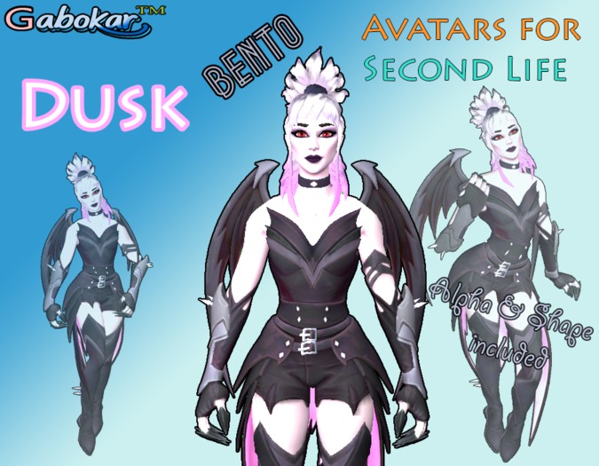 Second Life Marketplace - COMPLETE AVATAR - (BENTO) - DUSK (FORTNITE)