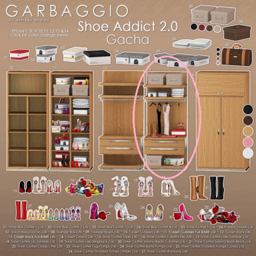 Second Life Marketplace - 13. Garbaggio // Closet (Rack Full) RARE